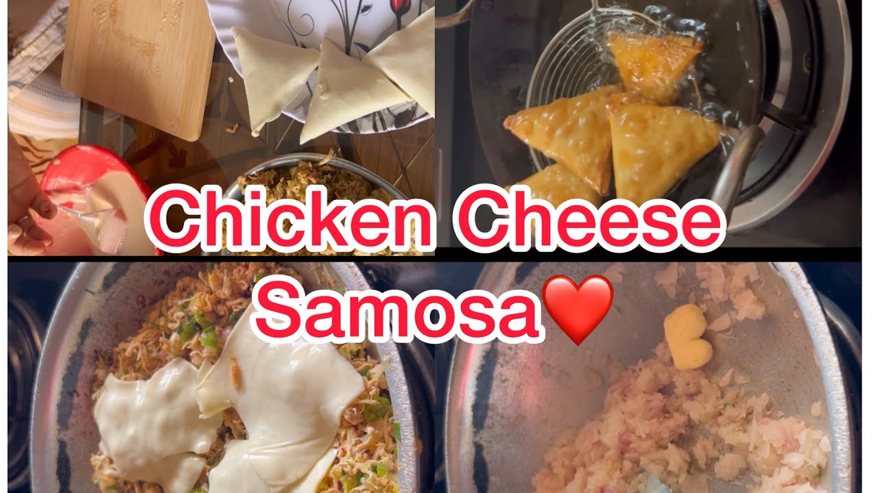 Chicken Cheese Samosa ️| Recipe of the day🤩| Try once u will love this ...