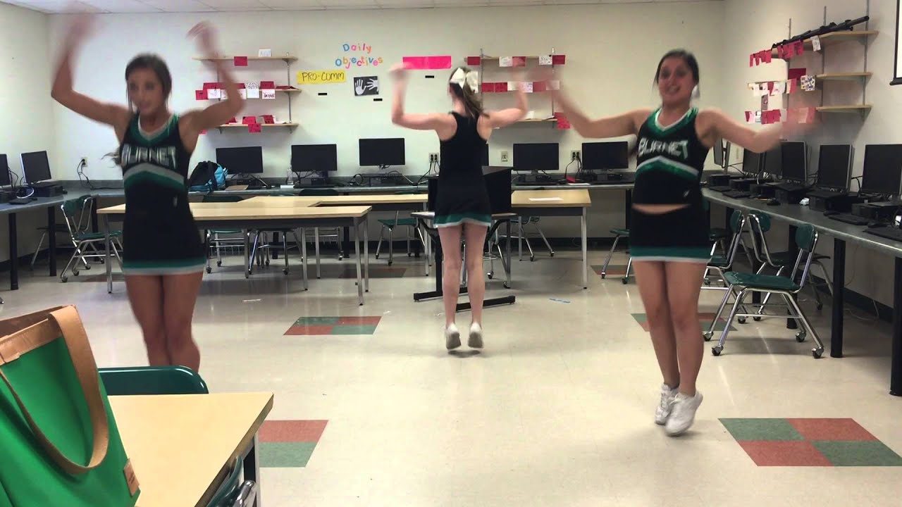 2015 Burnet High School Cheer Tryout (Part 1 counts) - YouTube