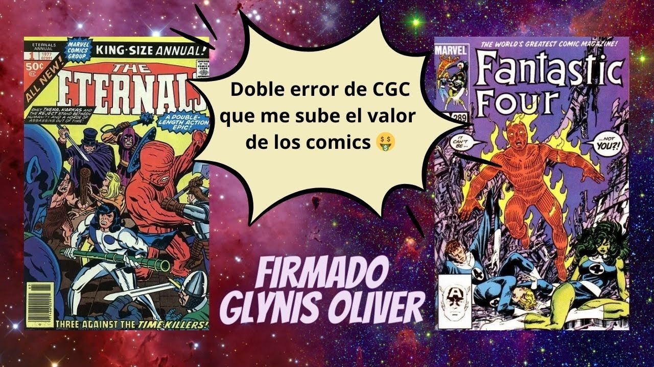 #marvel #eternals Annual 1 CGC y #fantasticfour 289 CGC firmados por ...
