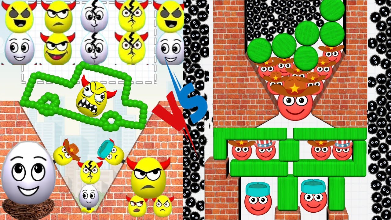 DRAW TO SMASH Vs HIDE BALL - All Levels New UPDATE Satisfying Double ...