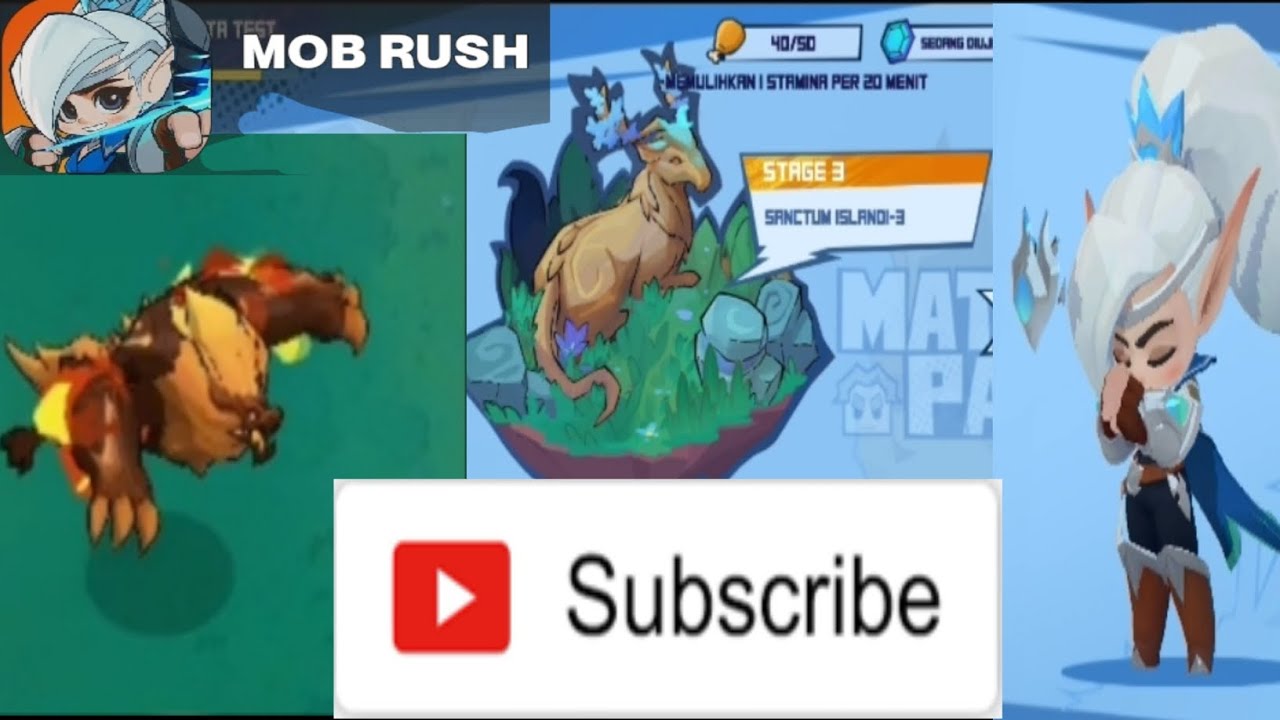 GAME BARU MOONTON MIYA MAKAN SEMUA BUFF GUYS 😆 - MOB RUSH INDONESIA ...