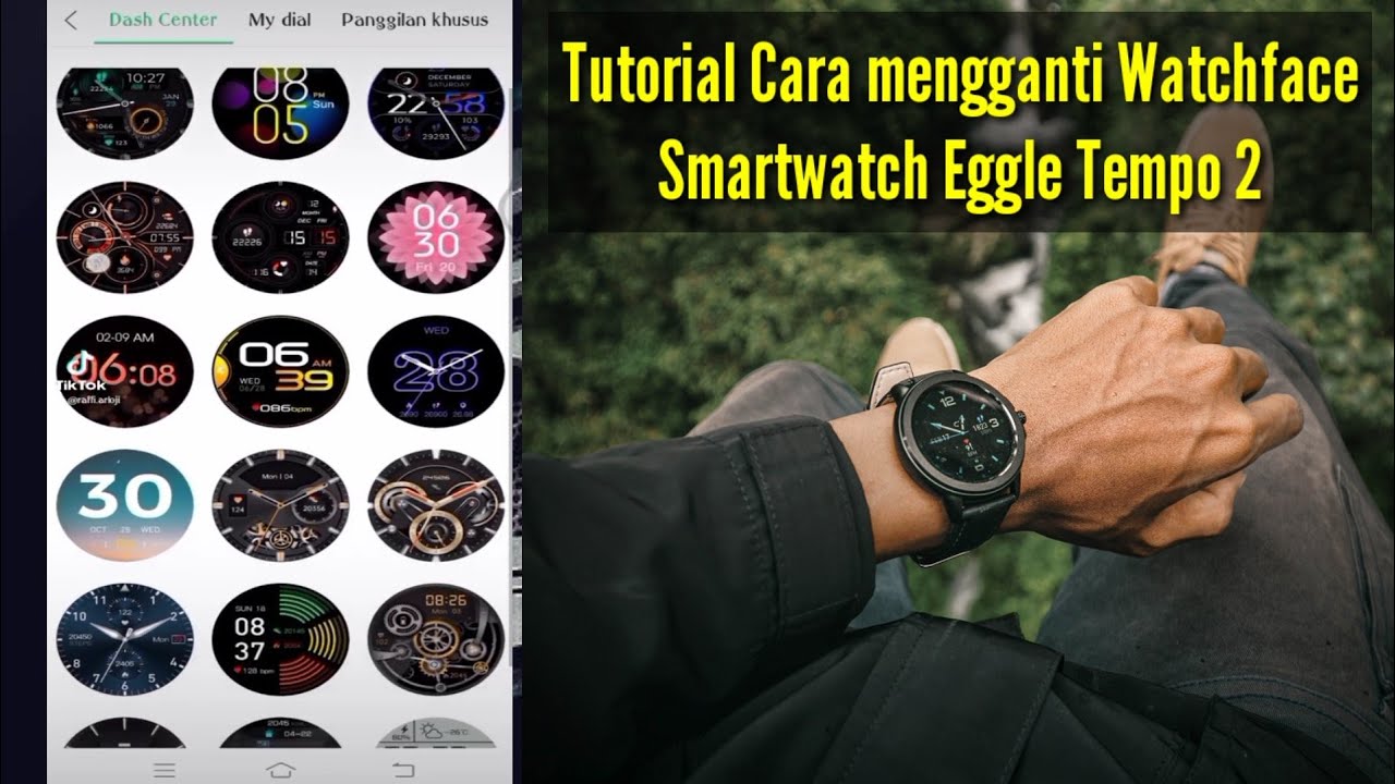 Tutorial Cara Mengganti Watchface Eggel Tempo2 menggunakan aplikasi GloryFit #eggeltempo # ...