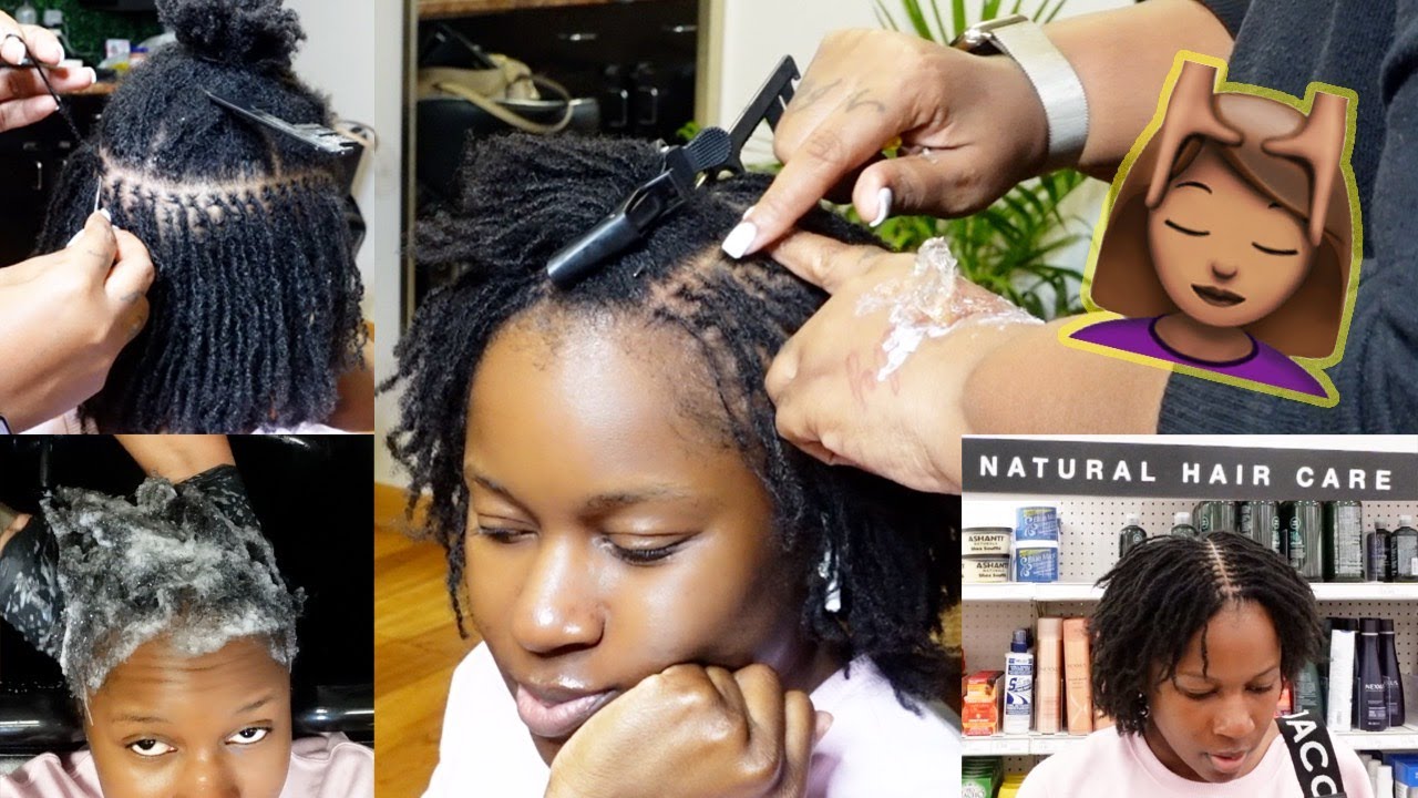 Come With Me To Get My MICRO LOCS Maintenance! How To Care For 4C Loc's ...