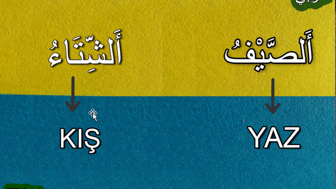 Arapça kelimeler: Mevsim ve ay isimlerini öğren / تعلم أسماء الفصول ...