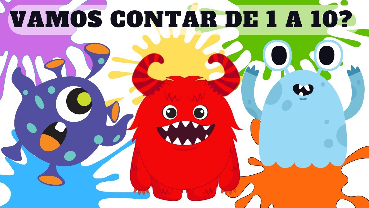 Contando os Números de 1 a 10 em português ️ - YouTube