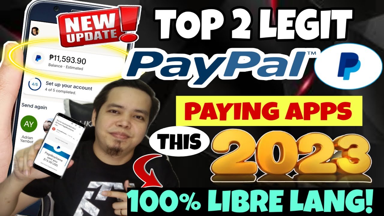 Top 2 Legit Paypal Paying Apps - Earn Free $5 Paypal Money Daily - No Need Puhunan Legit 100% ...