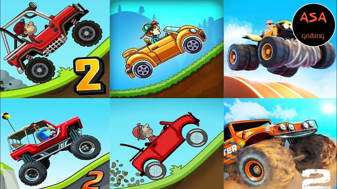 Hill Climb Racing Car Racing Game All Vehicle Racing And Same Stage Try ...