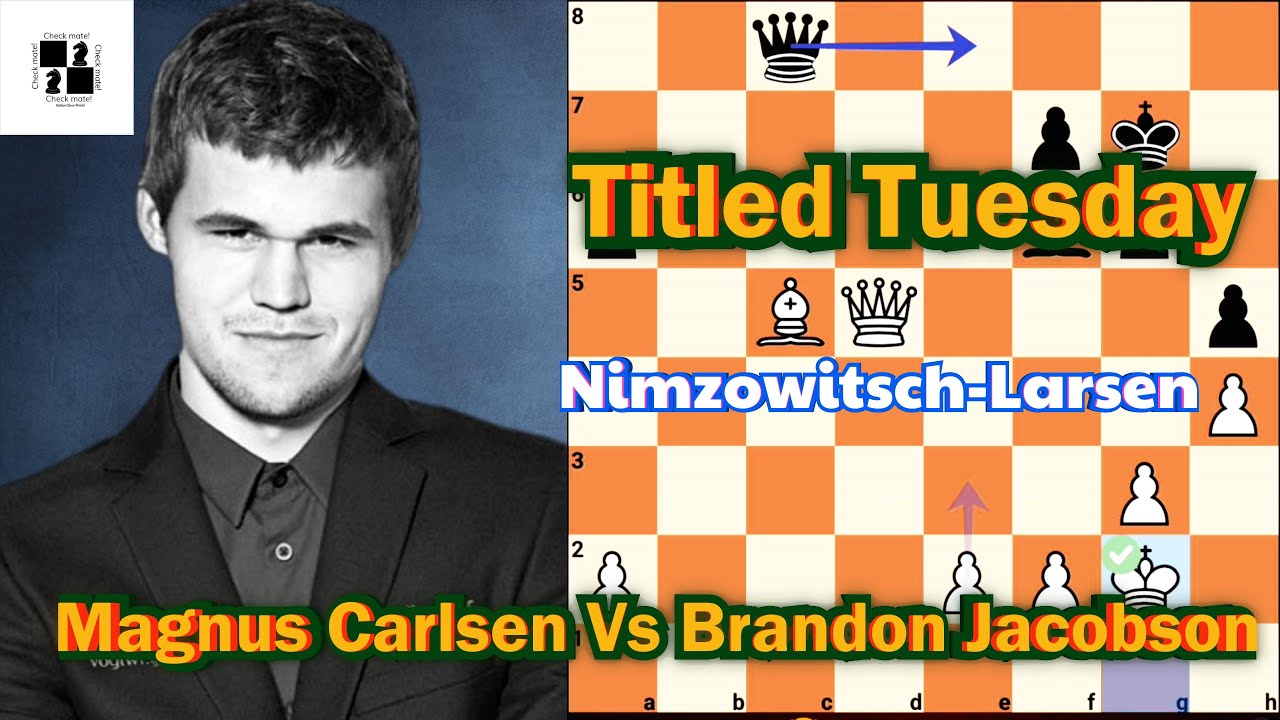 Chess Clash: Magnus Carlsen Triumphs Against Brandon Jacobson | Titled ...