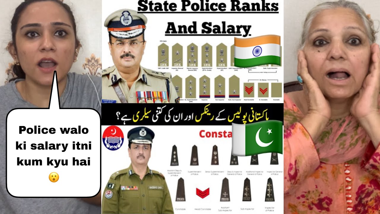 Indian Police Officers Rank & Salary 🇮🇳 Vs Pakistani Police Officers ...