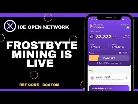 Frostbyte Mining App | A Node From Ice Open Network - YouTube
