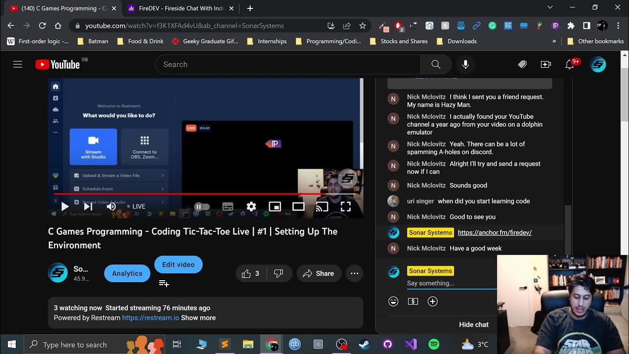 C Games Programming - Coding Tic-Tac-Toe Live | #1 | Setting Up The Environment - YouTube