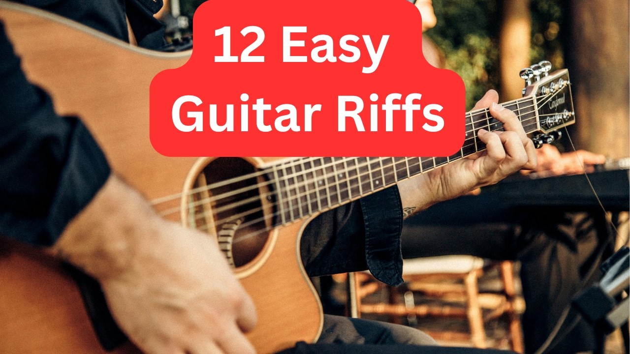 12 Easy Guitar Riffs Beginners Can Play Today - YouTube
