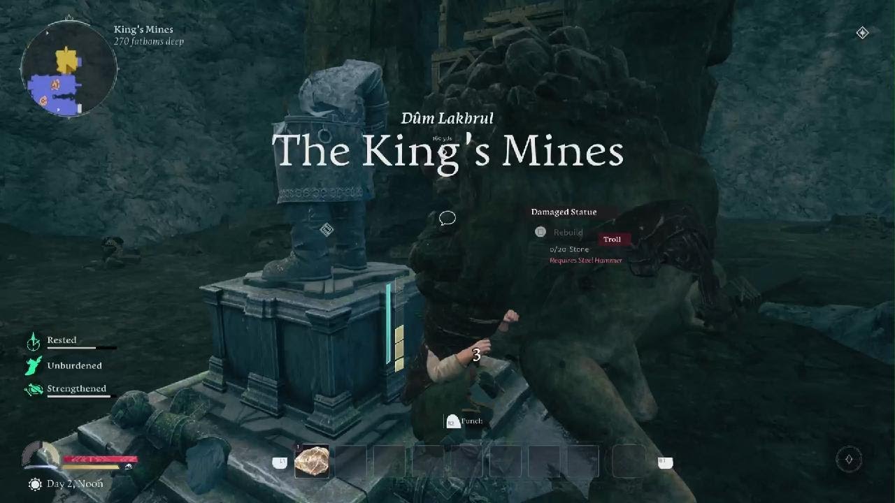 The Lord of the Rings: Return to Moria_dwarf vs troll fist fight - YouTube