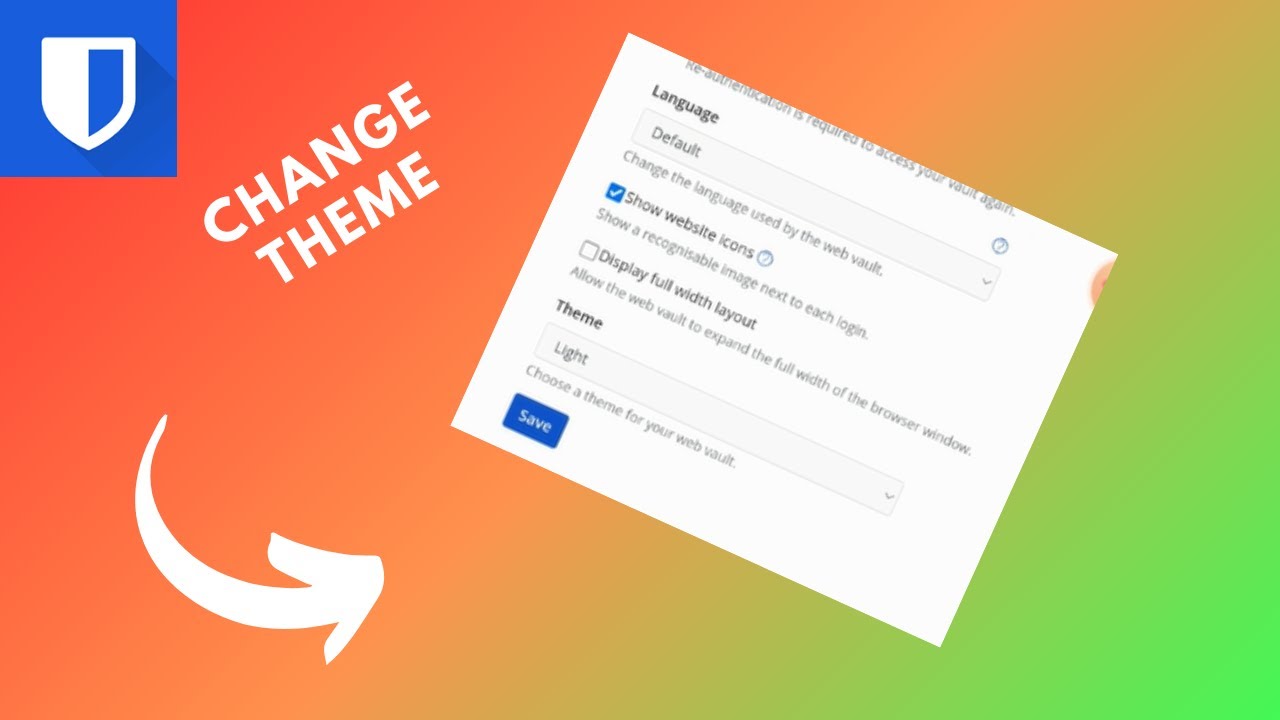 how to change bitwarden theme - YouTube