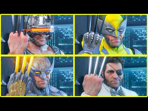 Marvel’s Wolverine – Wolverine Suit Up Scene With ALL Suits