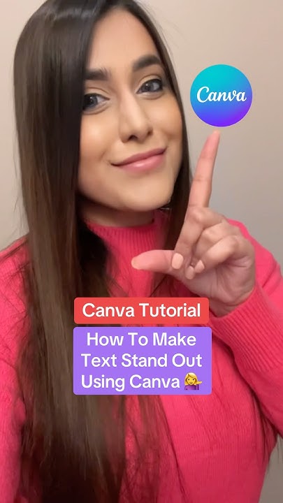 Canva Tutorial - How To Make Text Stand Out & Pop More On A Busy Background Using Canva! - YouTube