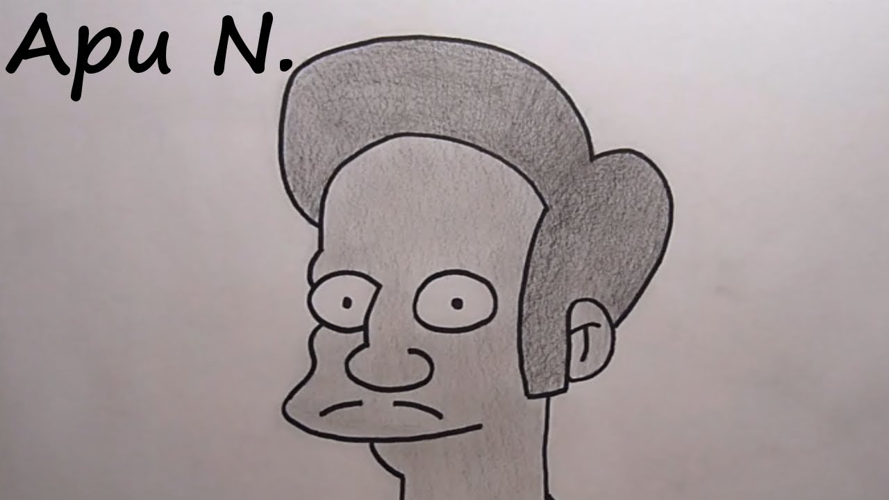 29th drawing: Apu Nahasapeemapetilon (Simpsons) [HD] - YouTube