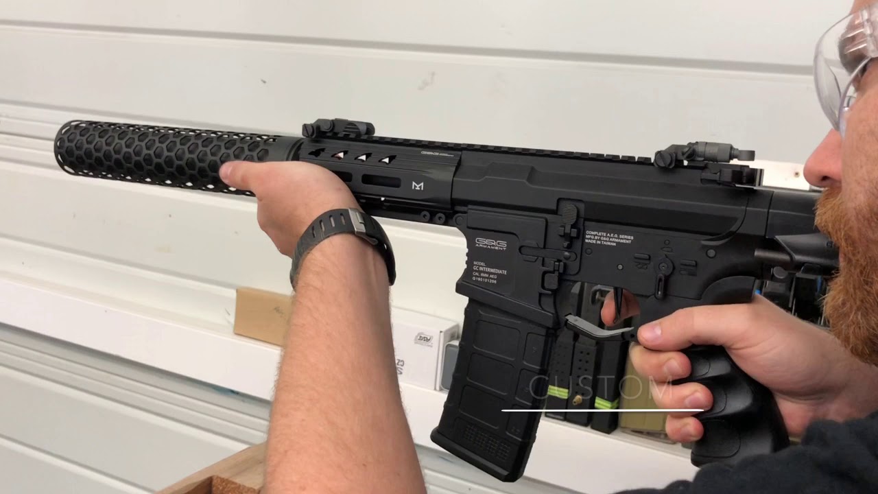 P6 ARP556 Silenced Custom AEG + Titan - YouTube