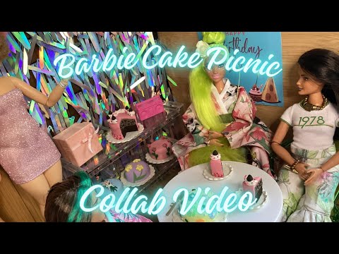 🍰 Barbie Doll Cake Picnic Collab Happy Birthday Sister & Happy Juneteenth 🫶