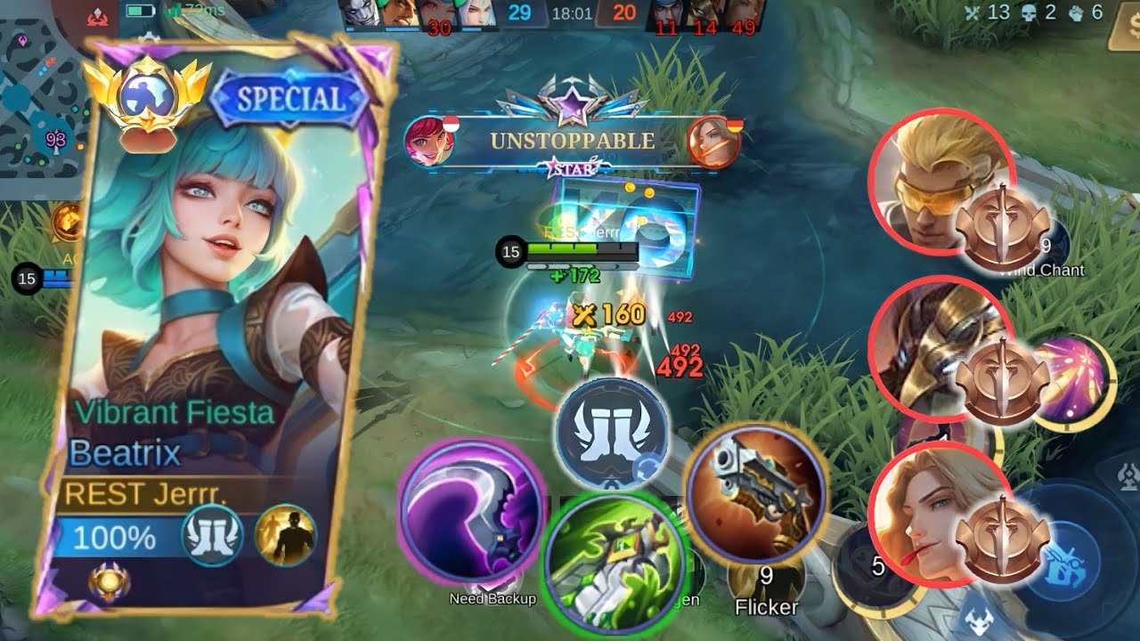 INSANE DAMAGE!! BEATRIX NEW BEST BUILD & EMBLEM FROM EARLY TO LATE GAME ...