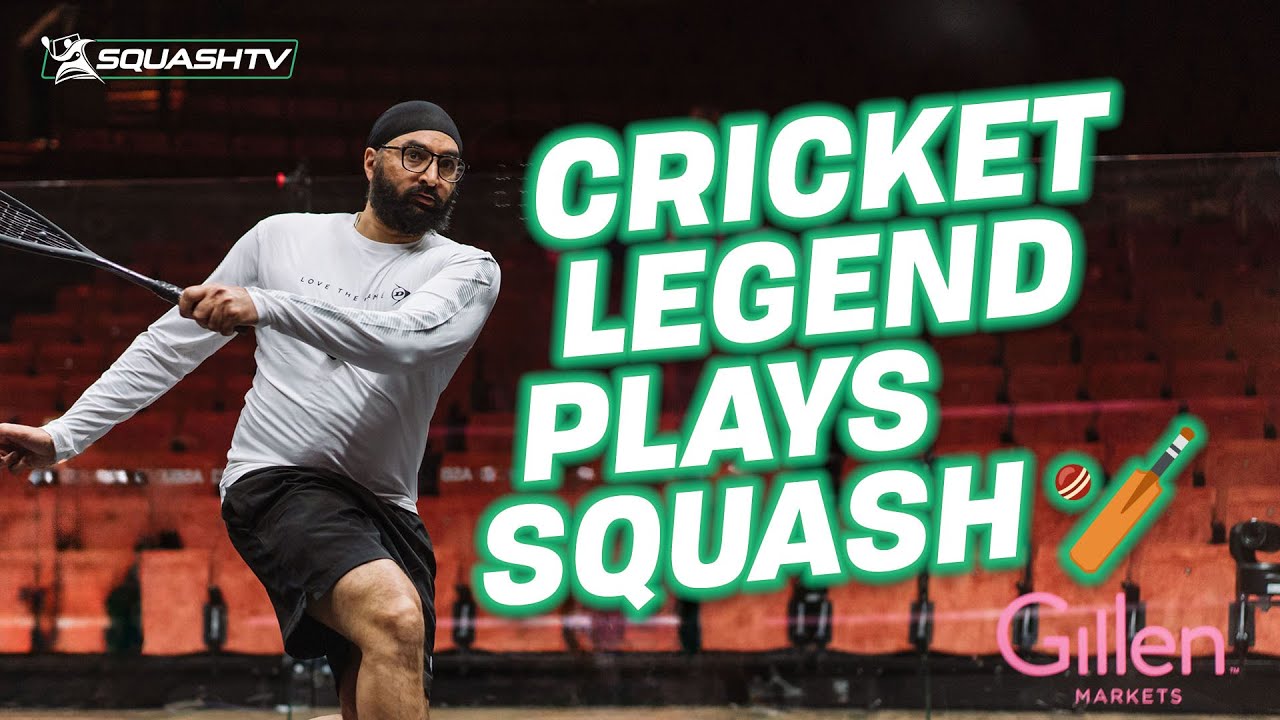 Cricket legend Monty Panesar plays squash! 🏏 - YouTube