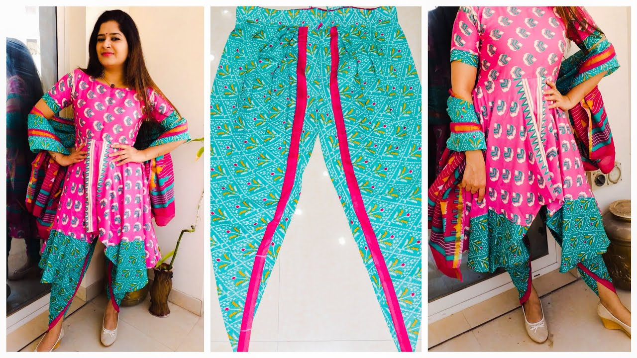 Tulip Salwar Cutting and Stitching - YouTube