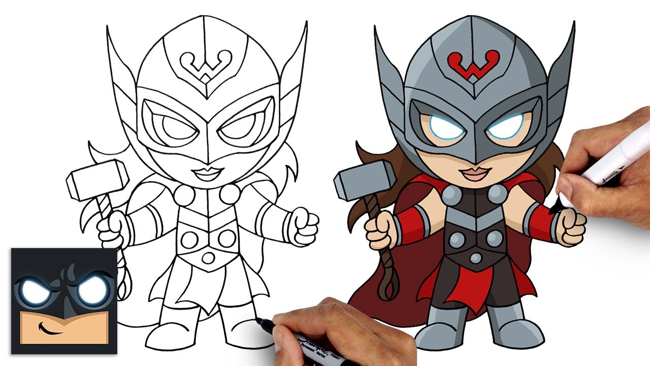 How To Draw Jane Foster | Thor Love and Thunder Tutorial - YouTube