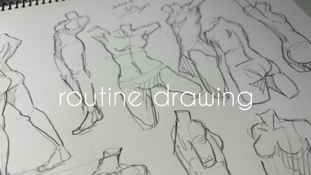 【routine drawing】Explore the process of painting.[ASMR🎙️] - YouTube