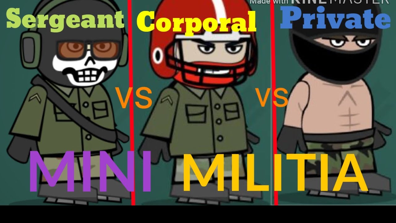 Private vs Corporal vs Sergeant : Mini Militia : APS Films - YouTube