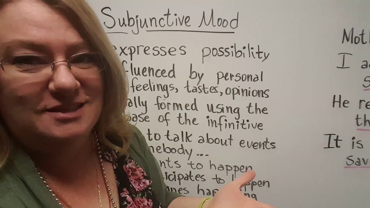 Introduction to the Subjunctive Mood - YouTube