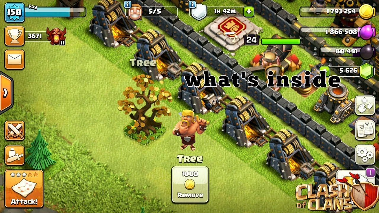 Clash of clans golden tree ||coc gold tree what's inside ||coc new ...