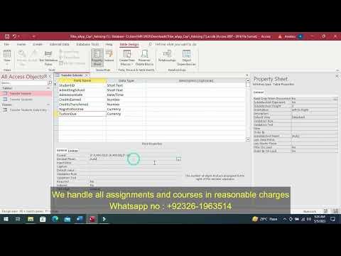 Exp19_Access_App_CapAssessment_Transfer_Student_Advising_1.2 | Step_by_Step - YouTube