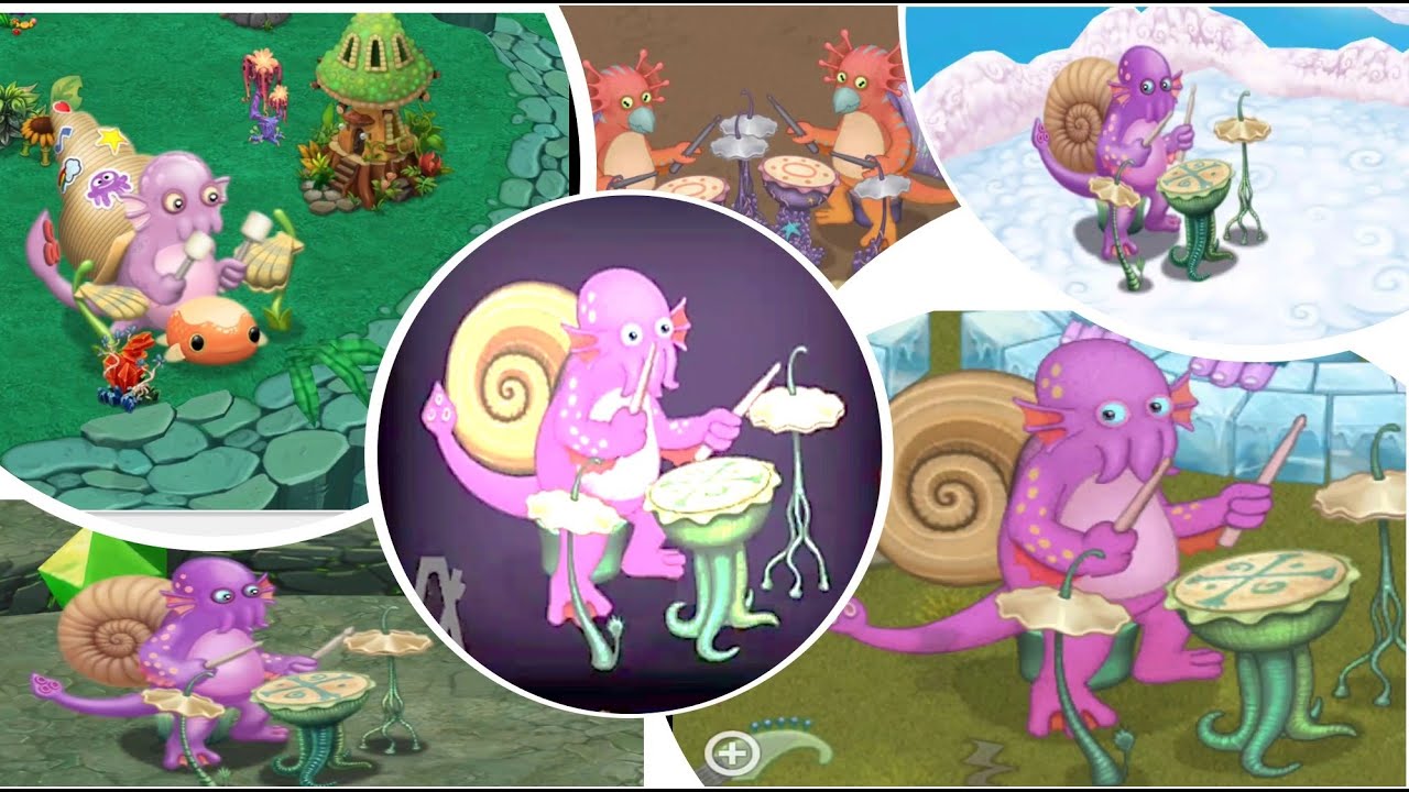 All Shellbeat Sounds on All islands - My Singing Monsters - YouTube
