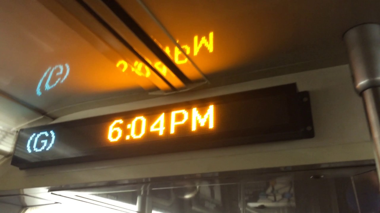 R68 G train with LCD test screen - YouTube