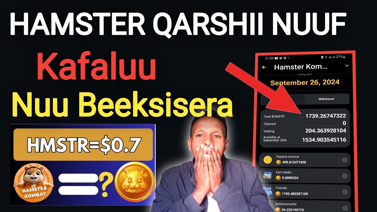 HAMSTER KOMBAT Meqaa Argatan? Yoom Gara Qarshitti Jijjirachuu Dandessuu | HAMSTER KOMBAT ...