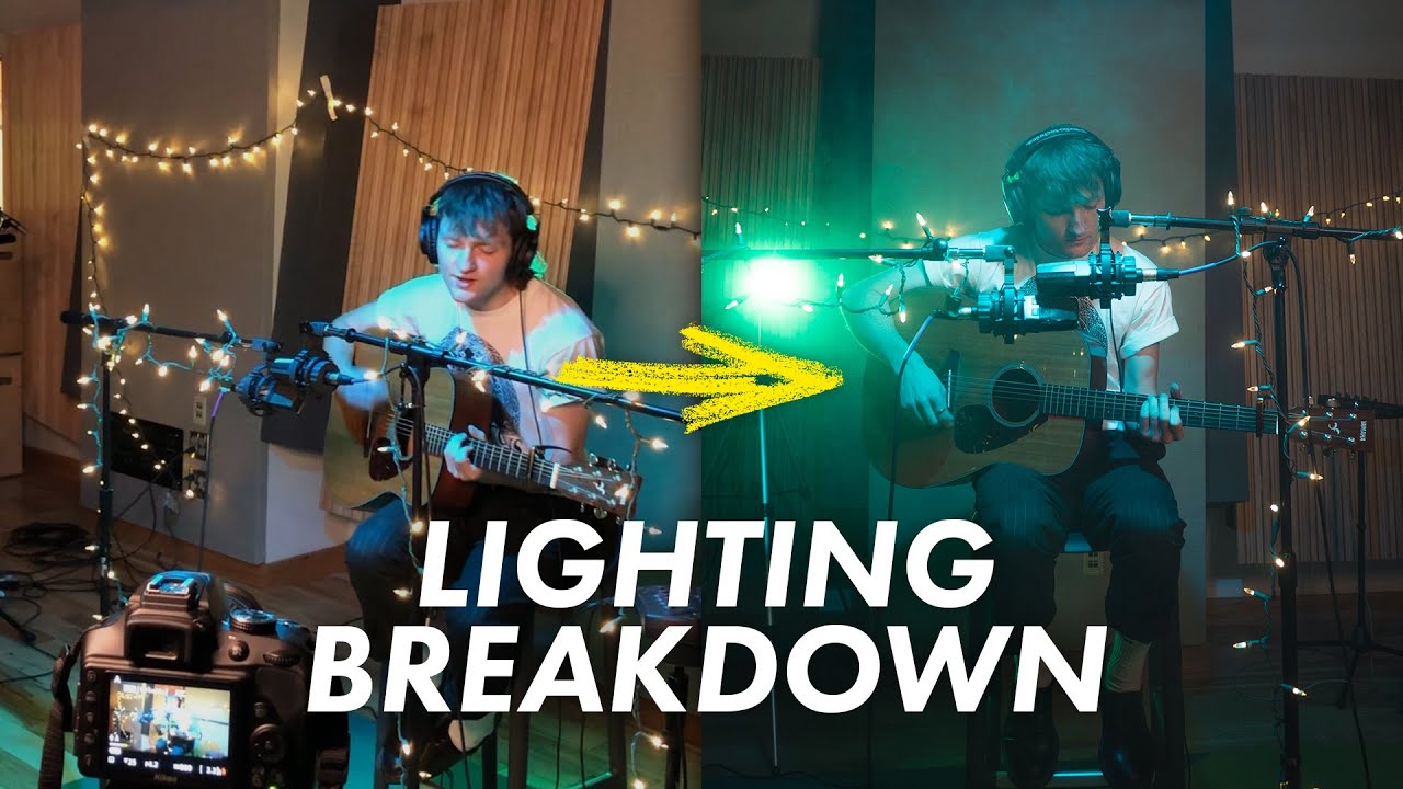 How to Light A Live Studio Session // 3-Point Setup - YouTube