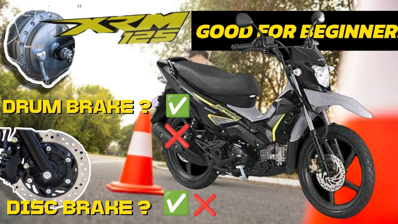 xrm fi/ disc brake or drum brake/ good for beginners - YouTube