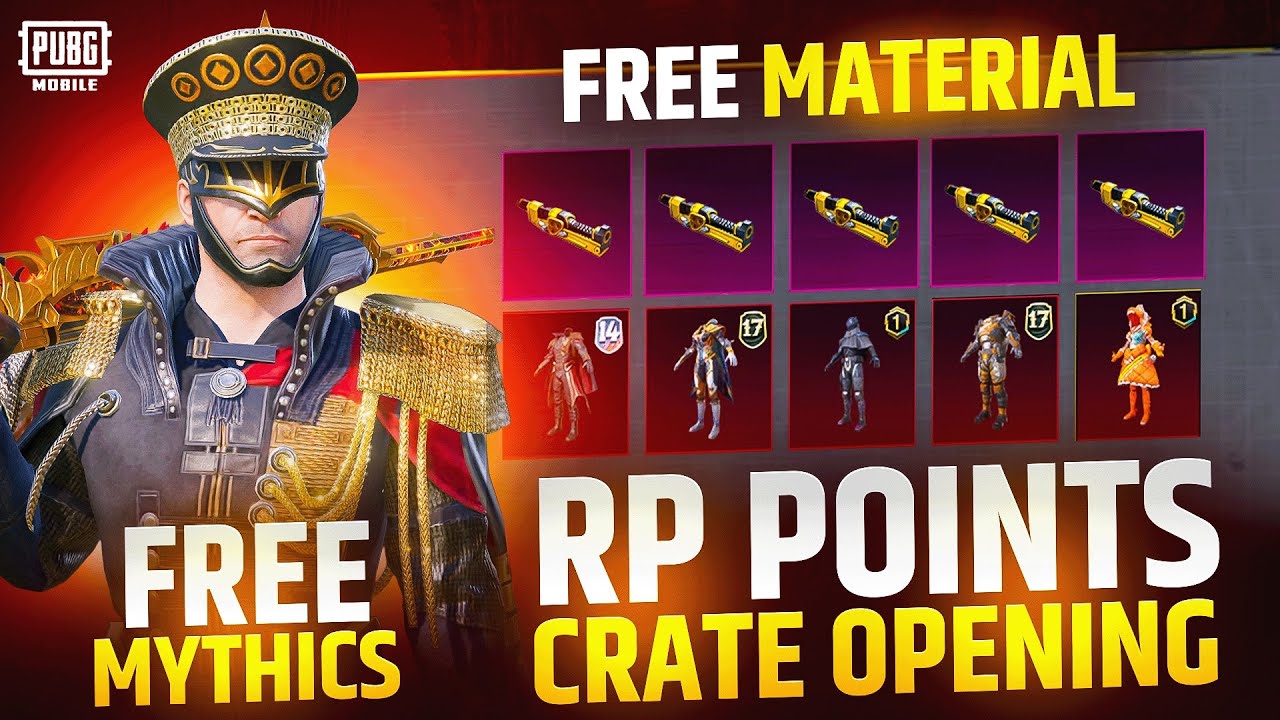 FREE😱 MATERIALS AND MYTHICS RP CRATE OPENING - YouTube