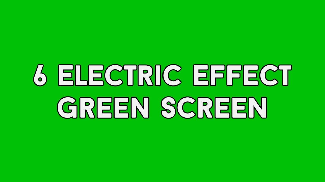 Electric Effect || Green Screen || Monatge VFX || Aftereffect - YouTube