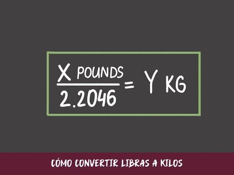 Cómo convertir libras a kilos - YouTube
