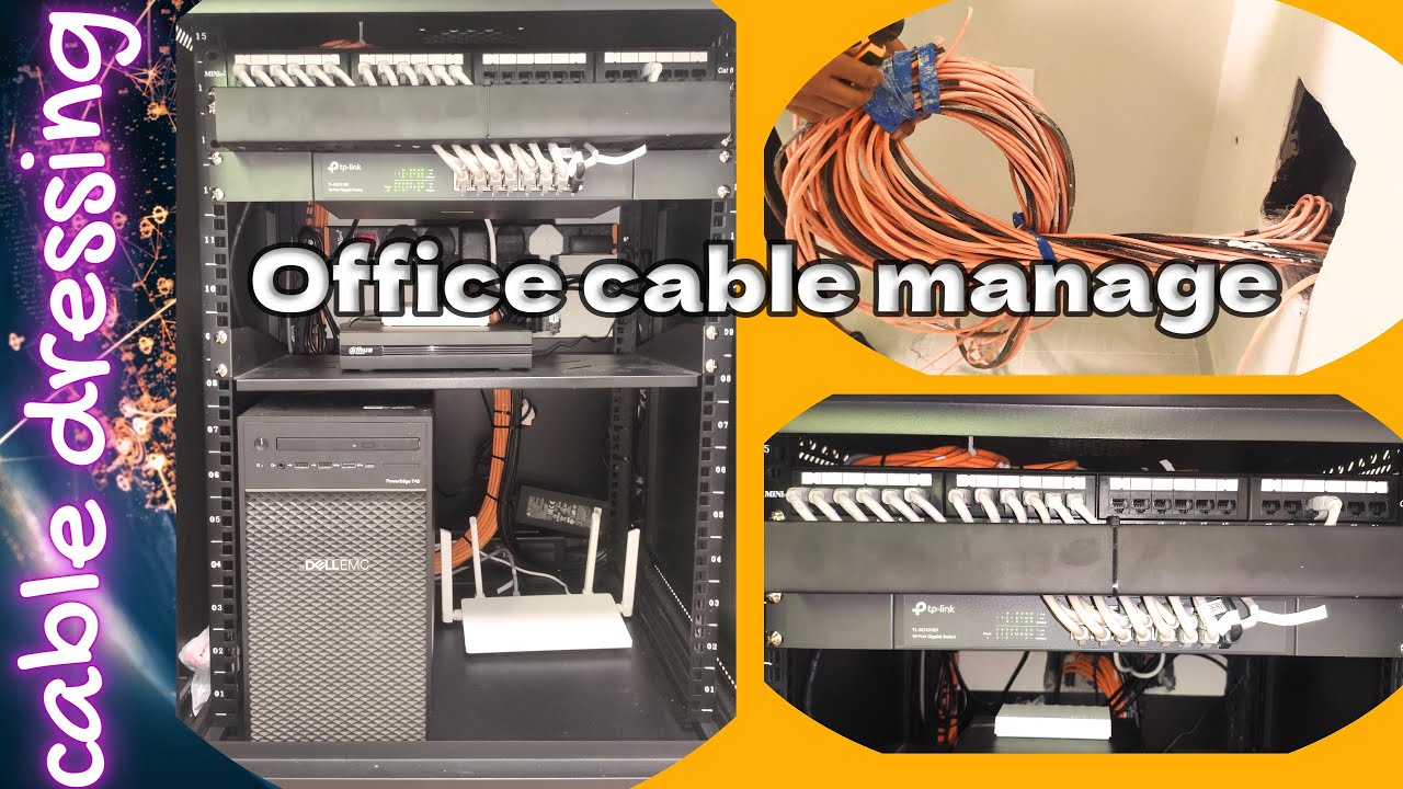 Office Network Cable Management And Server Data Center #cablemanagement ...