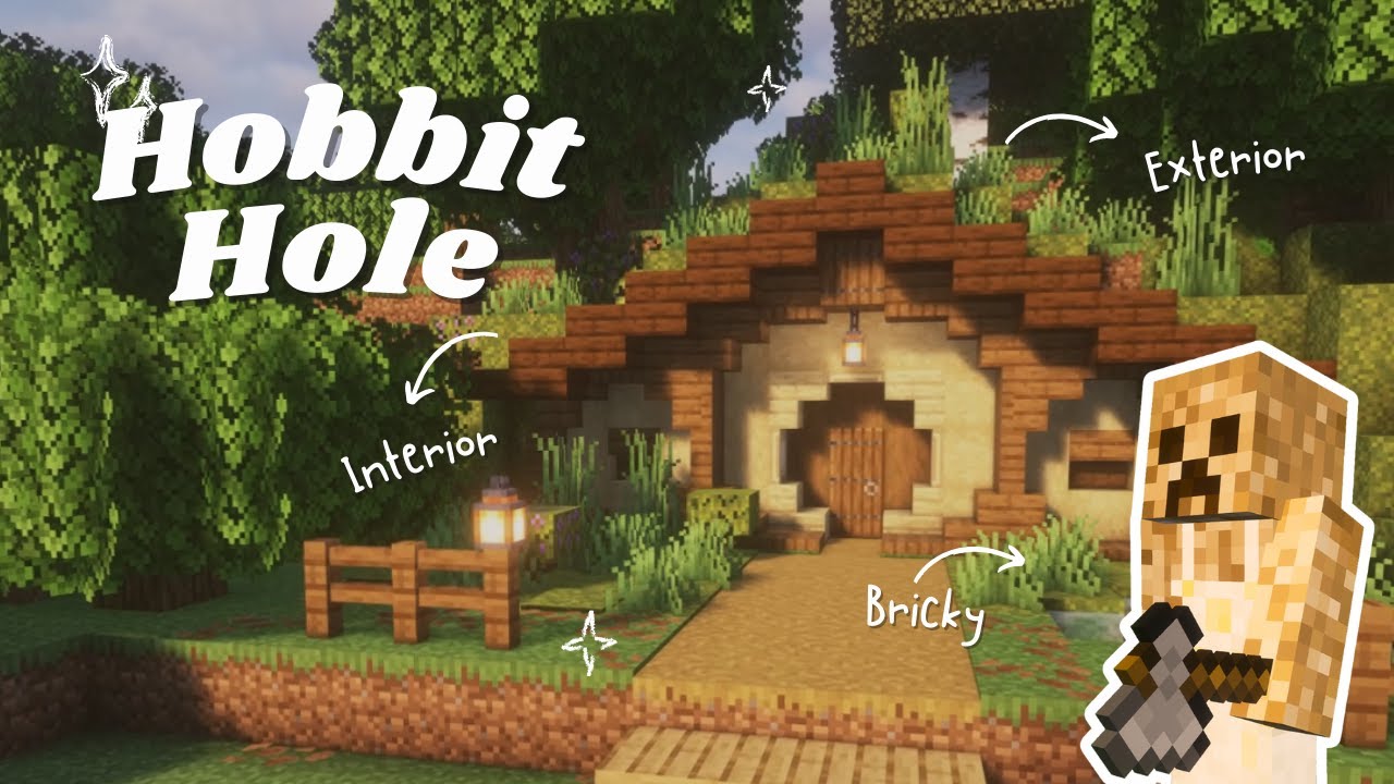 Minecraft | Hobbit Hole Tutorial | Mi primera casa survival - YouTube