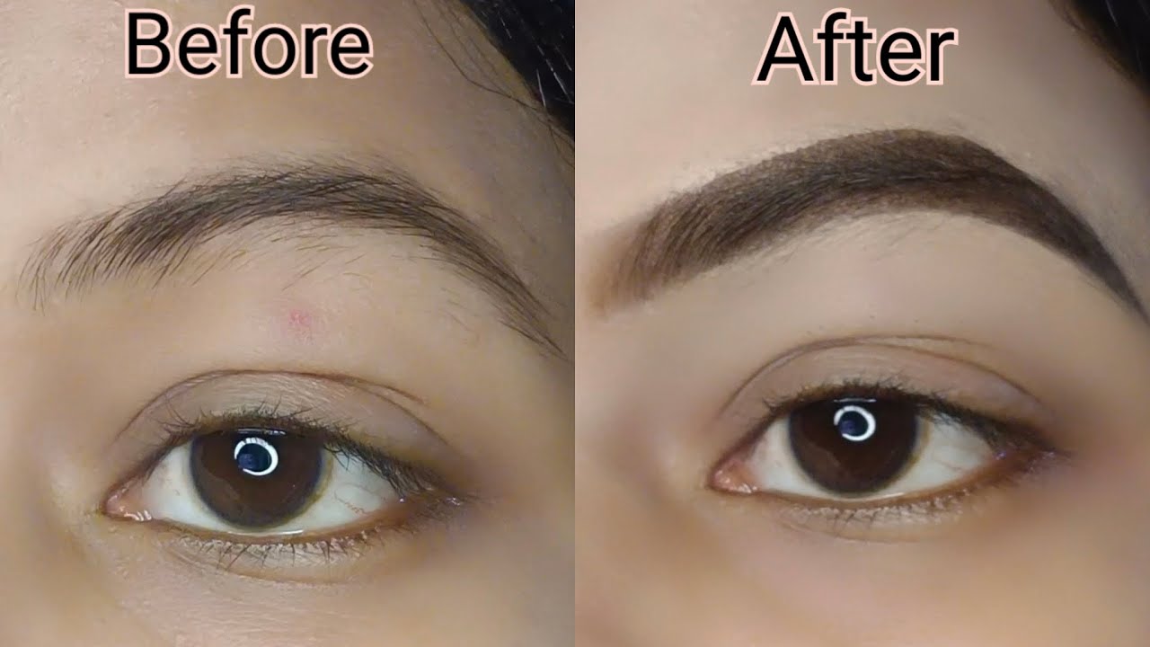 easy and simple eyebrow tutorial step by step for beginners 💞# ...