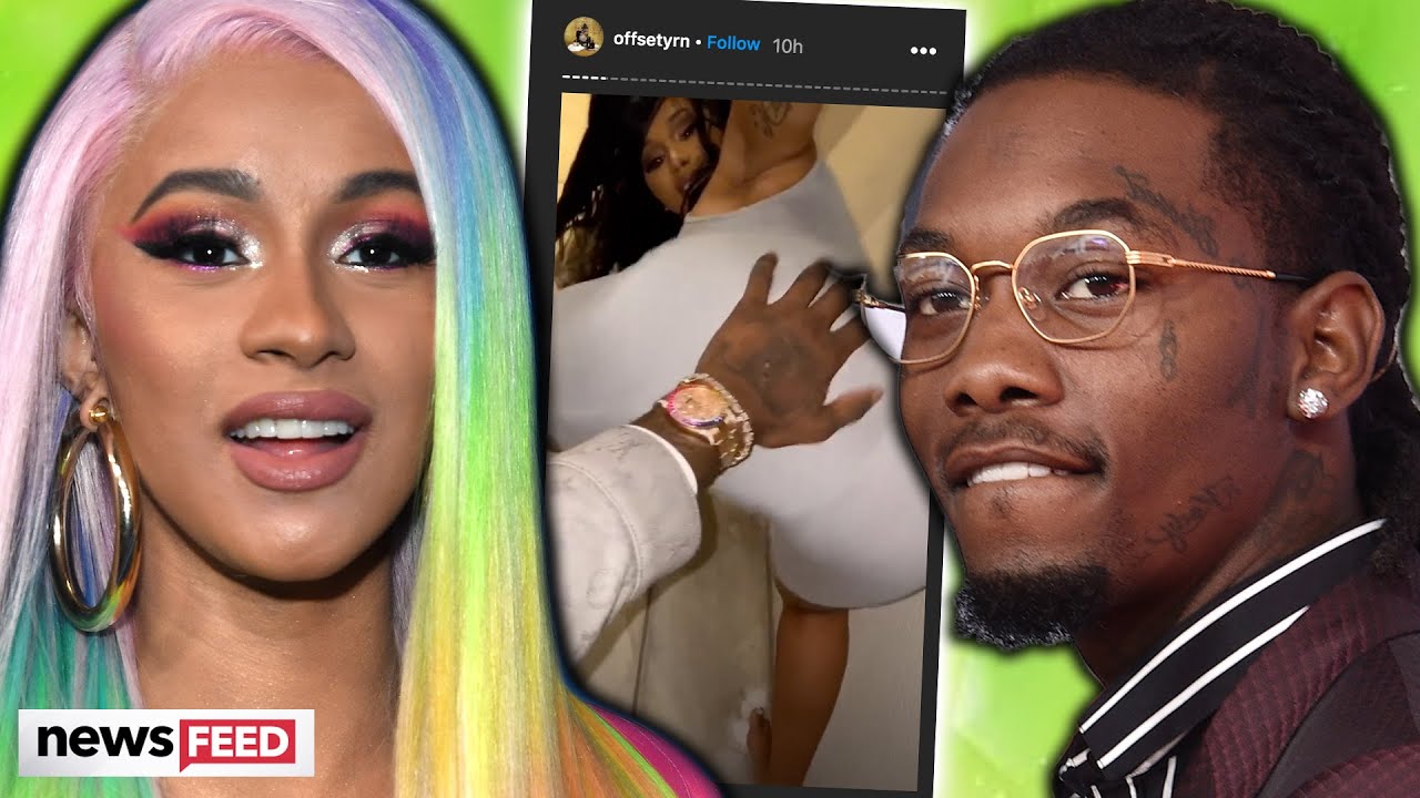 Cardi B Spotted KISSING Offset At Her Birthday Party! - YouTube