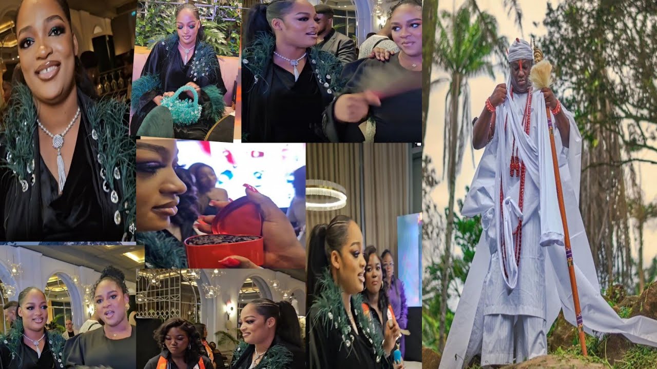 ABØMINATIØN AS OONI OF IFE SEND SOME LADY TO QUEEN NAOMI WHERE SHE WAS DOING HER PARFUMS LAUNCH ...