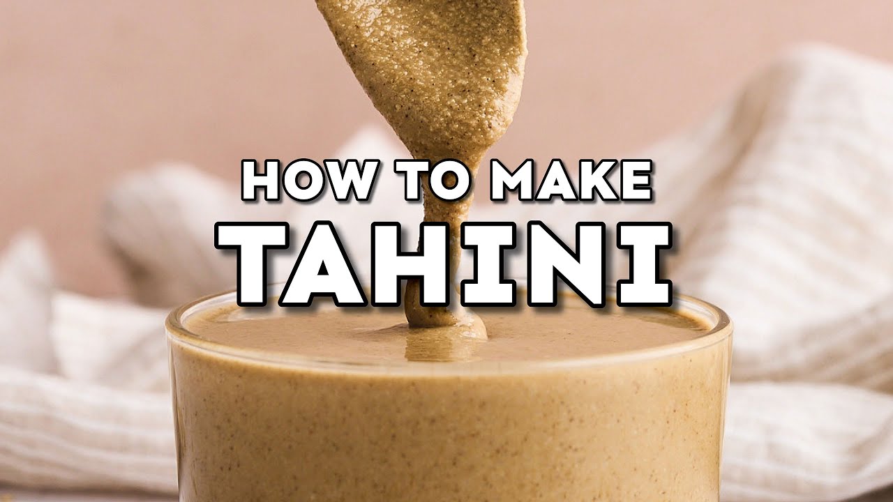How To Make Tahini (3 Ingredients) - YouTube
