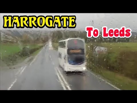 A bus ride from Harrogate to Leeds Yorkshire on a Transdev 36 bus - YouTube