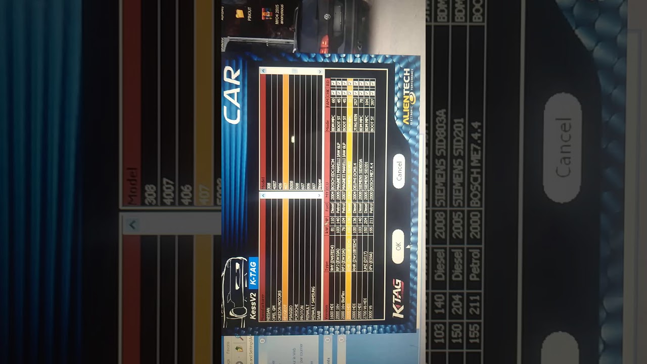 LIRE ECU SIEMENS SID 803 A KTAG - YouTube