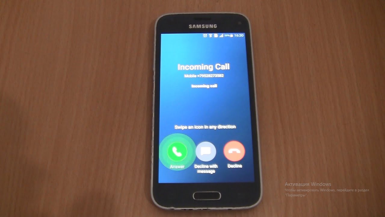 LG V50 ThinQ on Samsung Galaxy S5 mini fake incoming call - YouTube