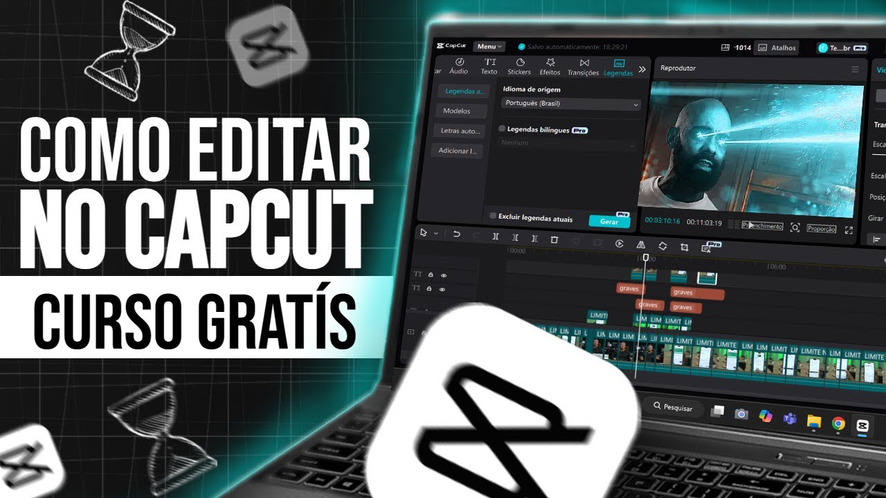 Como usar o CAPCUT DO ZERO no PC - CURSO GRATÍS!! - YouTube